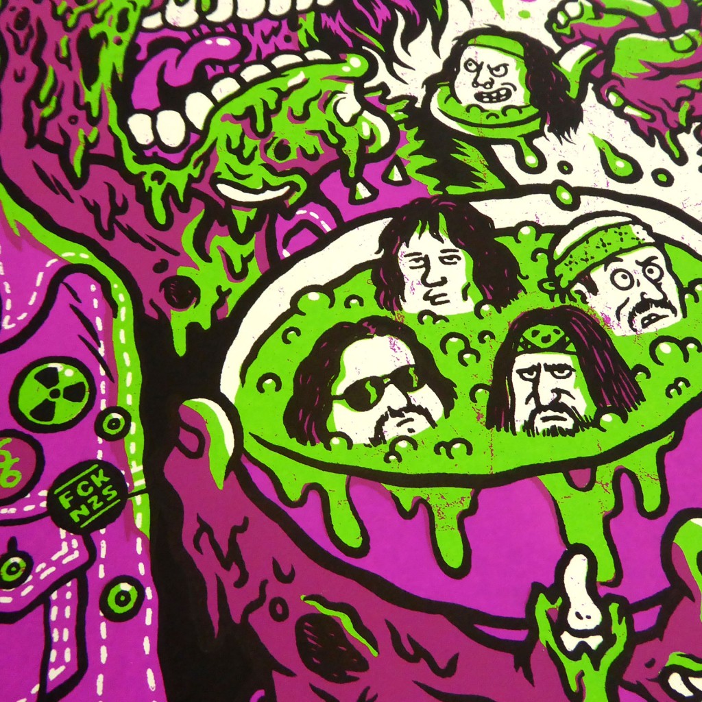 Municipal Waste 2019 gig poster — Michael Hacker Illustration